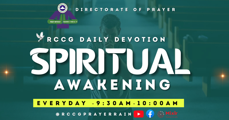 RCCG INTERCONTINENTAL PRAYERRAIN | YOUR DAY || DAILY SPIRITUAL AWAKENING