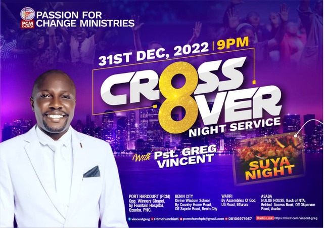 Vincent Greg GMPN | 31-12-2022 ||| CROSSOVER SERVICE LIVE
