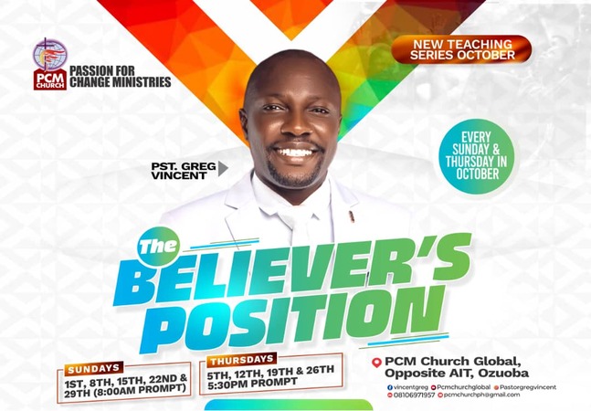 Vincent Greg GMPN | 26:10:2023: GLOBAL MID-WEEK SERVICE