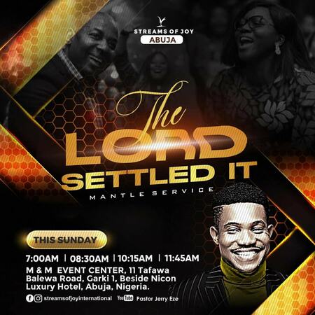 NSPPD | THE LORD SETTLED IT || SUNDAY SERVICE || 22ND OCTOBER 2023